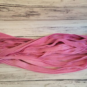 100 4, 6 or 8 Raspberry Hand Dyed Strips for Rug Hooking, Washed Wool ...