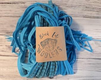 Cornflower Blue 100 #4, #6 or #8 Hand Dyed Strips for Rug Hooking ...