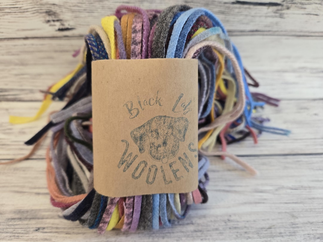 Mixed Bag #4 of Dorr Mill Wool Strips for Rug Hooking, 100 #4 Rug ...