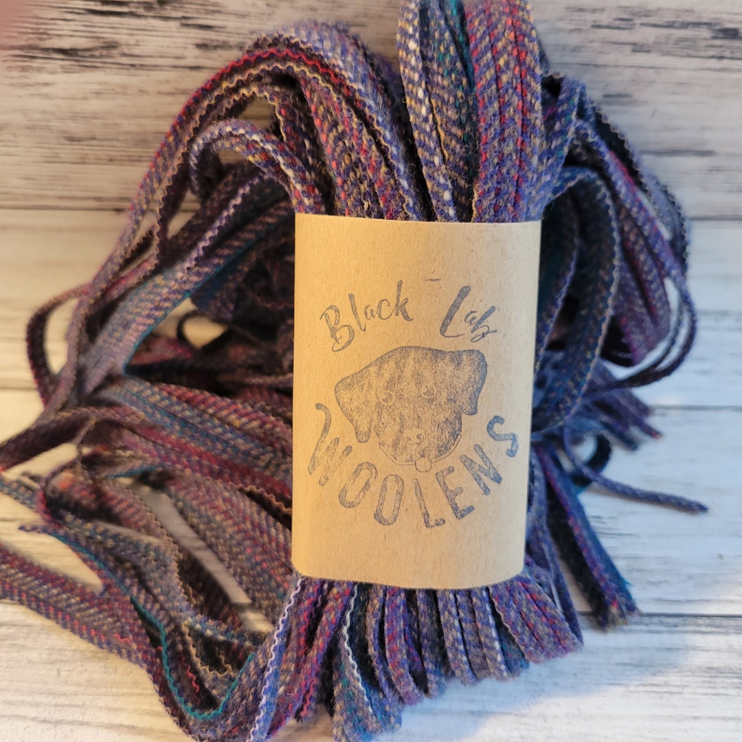 Blue Multi Stripe Wool Strips for Rug Hooking: 100 Mill Dyed Strips - Etsy