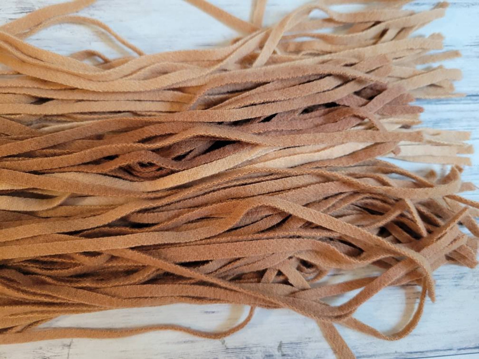 100 4 6 or 8 Pumpkin Spice Hand Dyed Wool Strips for Rug - Etsy