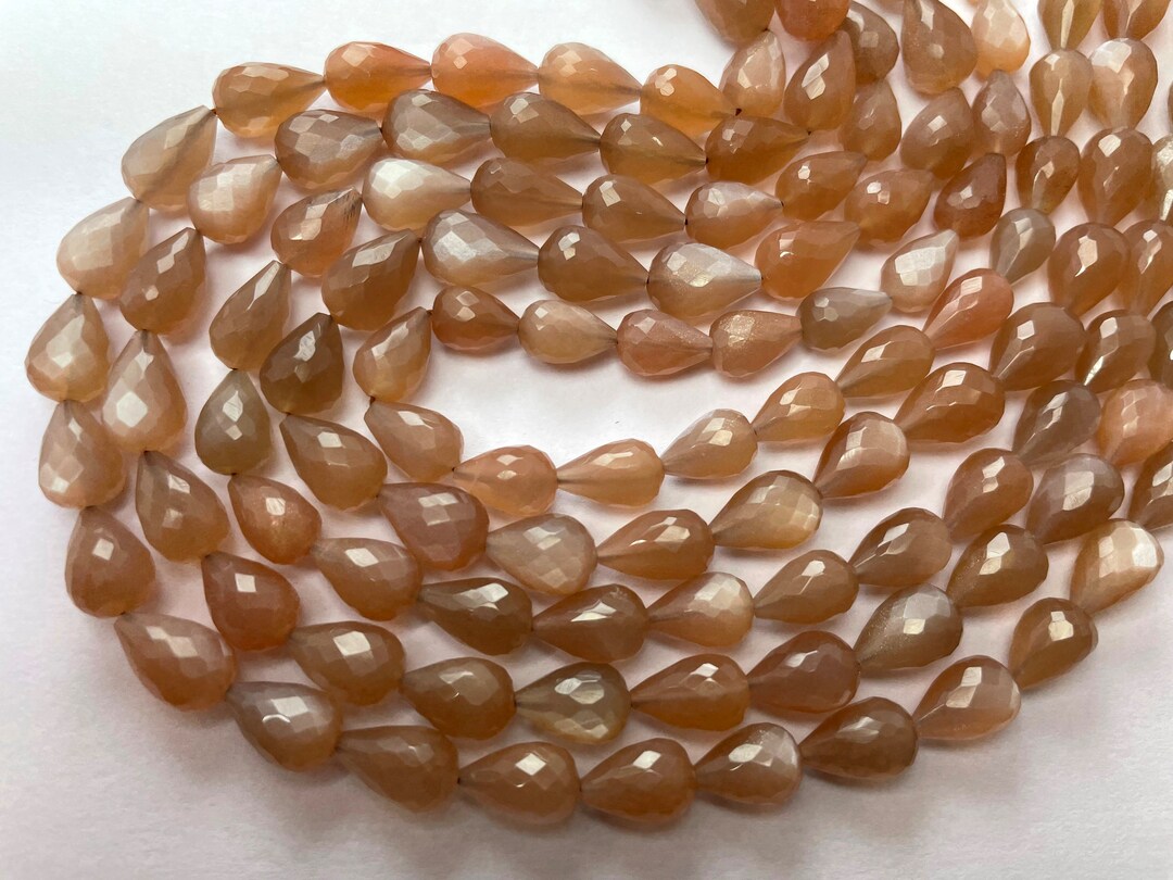 12 Inch Strand,super Finest Quality,natural Brown Moonstone Full Drill ...