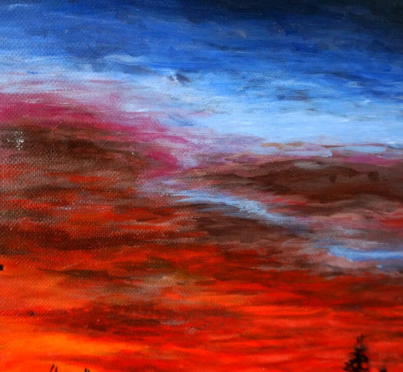 Red Sunset - Etsy
