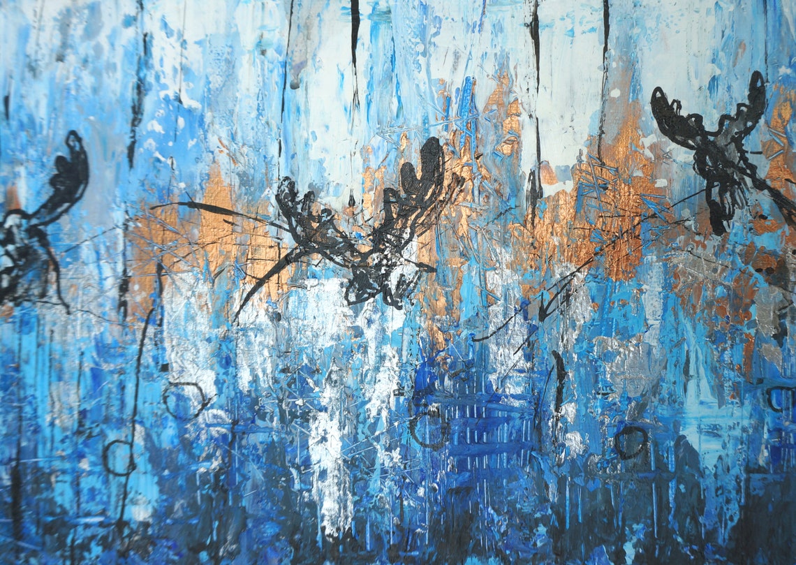 Contemporary Landscape Painting, Ice Painting, Nordic Art, Long ...