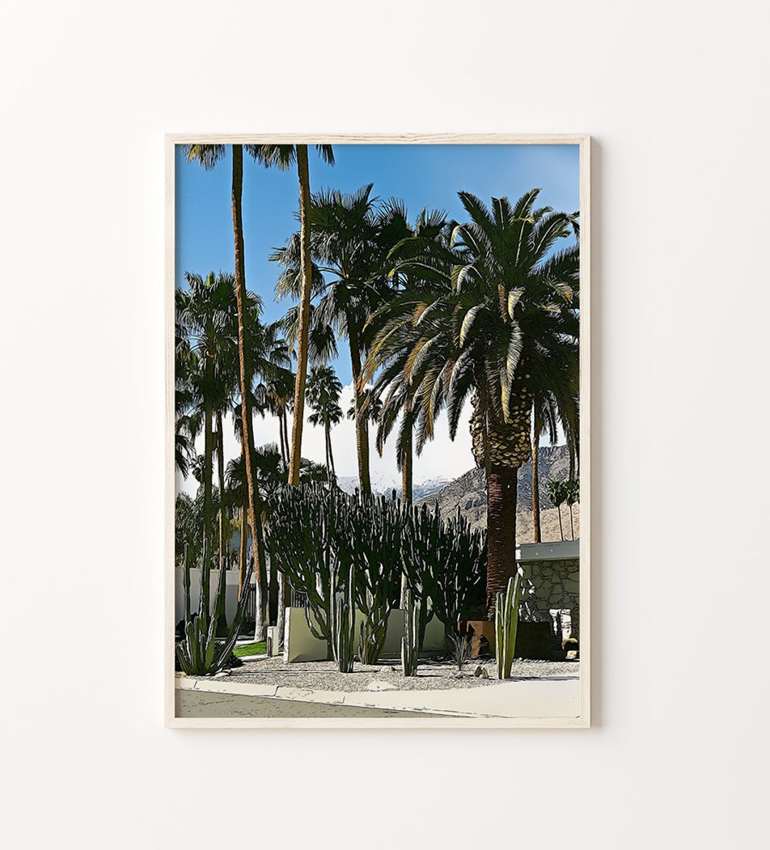 Palm Springs Print, Palm Springs Art, Palm Springs Wall Art, Palm ...
