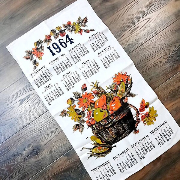 1964 Calendar - Etsy