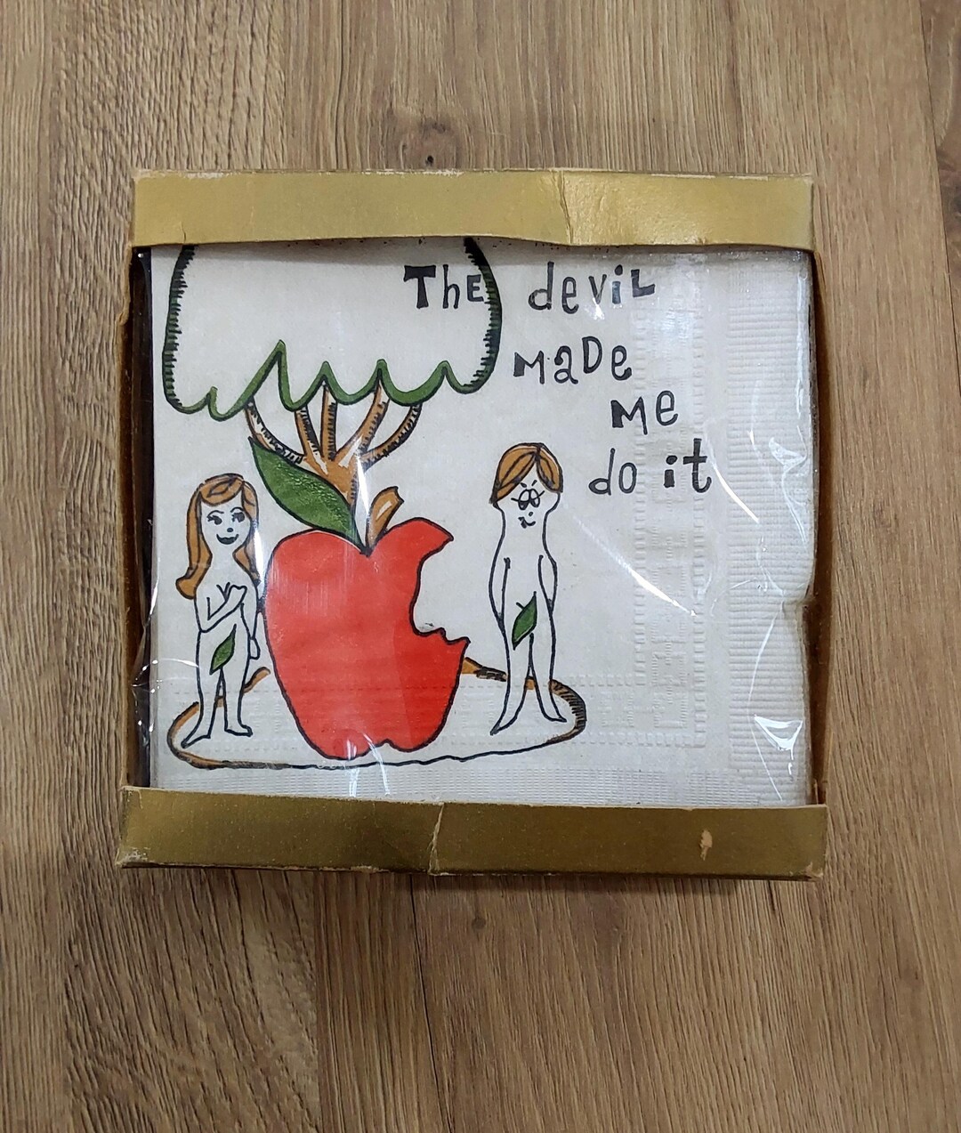 Vintage Funny Paper Napkin Set - Etsy