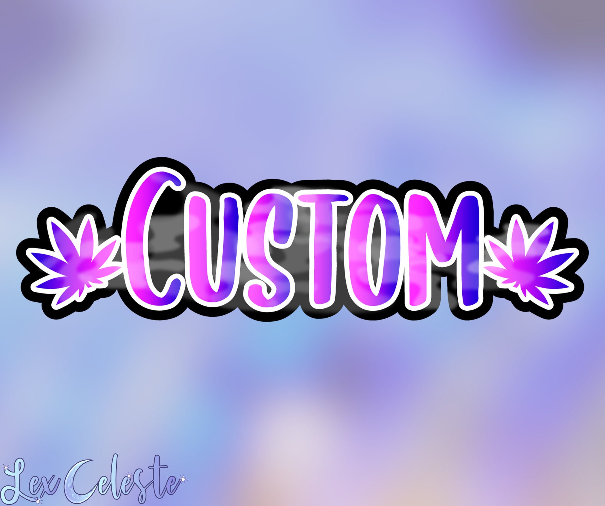 Stoner 420 Custom Name With Smoke Waterproof Vinyl Sticker - Etsy