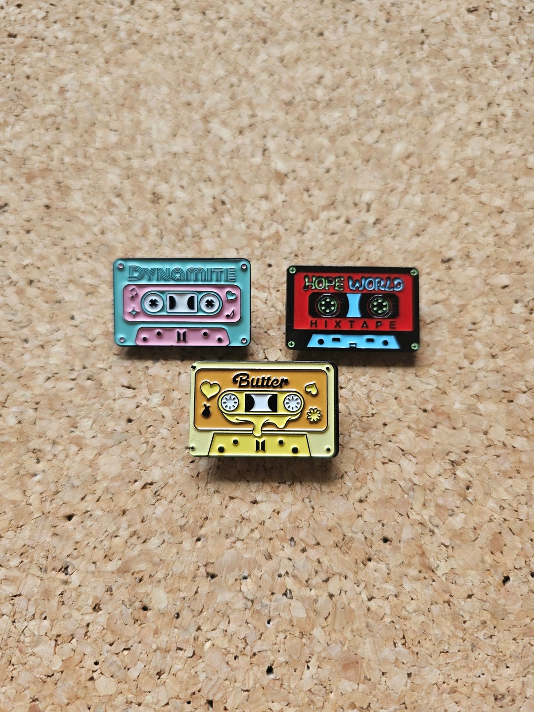 BTS Butter, Hope World, Dynamite Tape Enamel Pins - Etsy