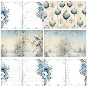 Winter Splendor: Winter Landscapes, Birds, Snowflakes, Junk Journals ...