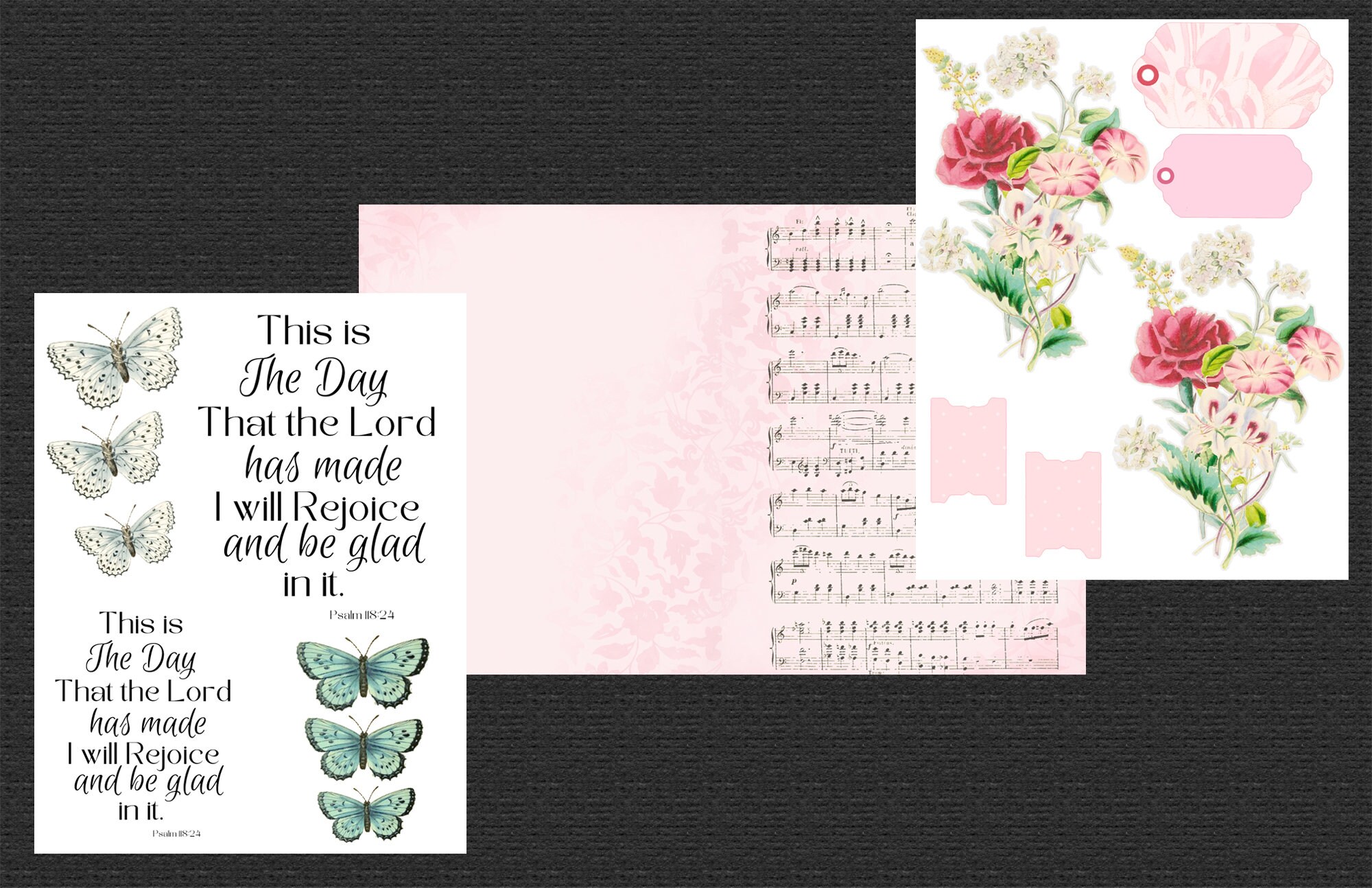 A Day to Rejoice: Bible Journaling Printable Kit, Faith Ephemera ...
