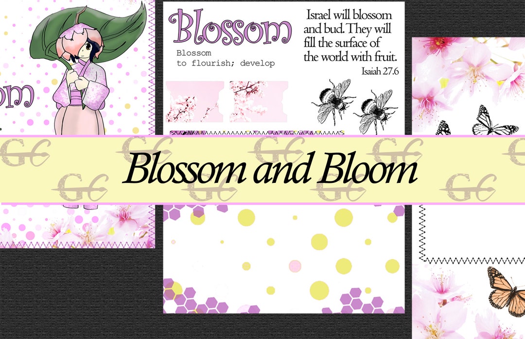 Blossom and Bloom : Bible Journaling Printable Kit, Faith Ephemera ...