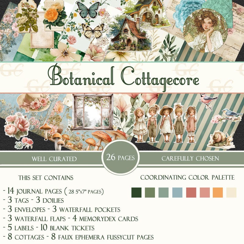 Stationery Set Botanical - Etsy