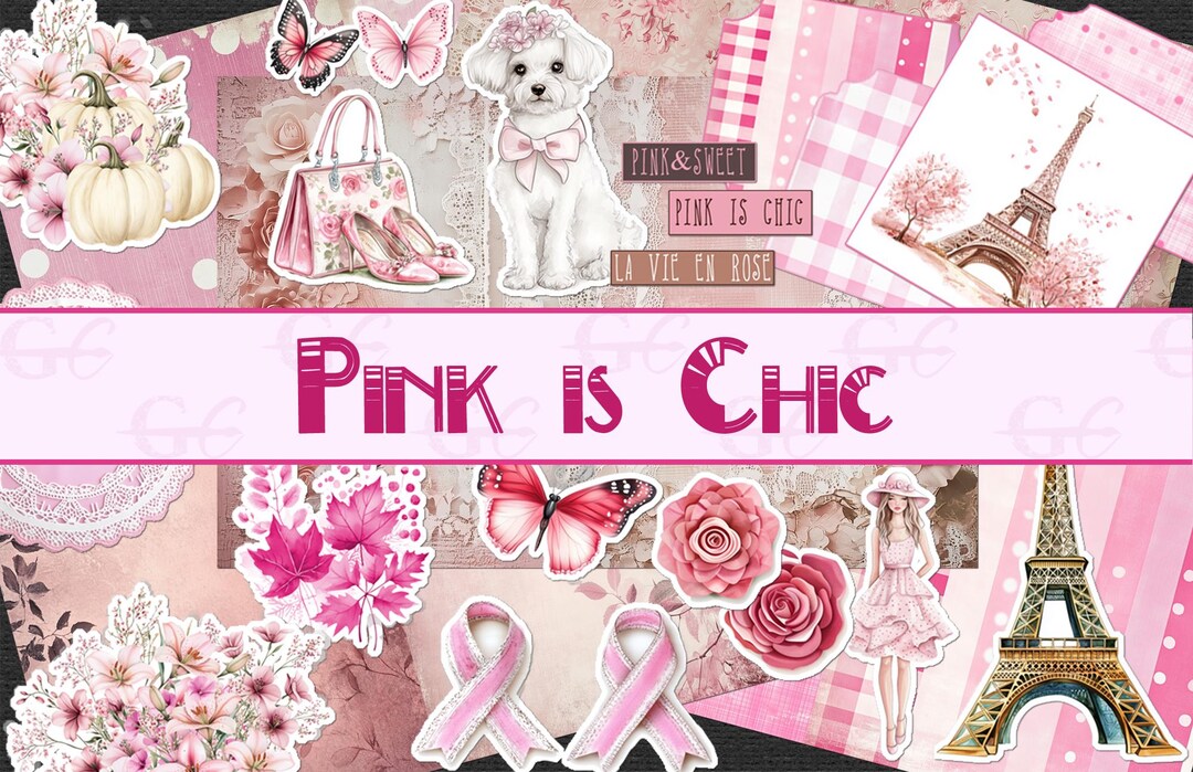 Pink Junk Journal,memorydex Card, Breast Cancer Awareness Inspired ...