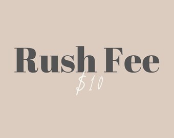 RUSH FEE - Etsy