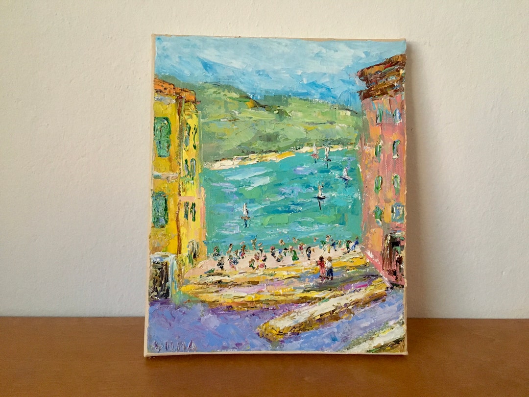 Menton France Impasto Oil Painting on Canvas Original Signed French ...