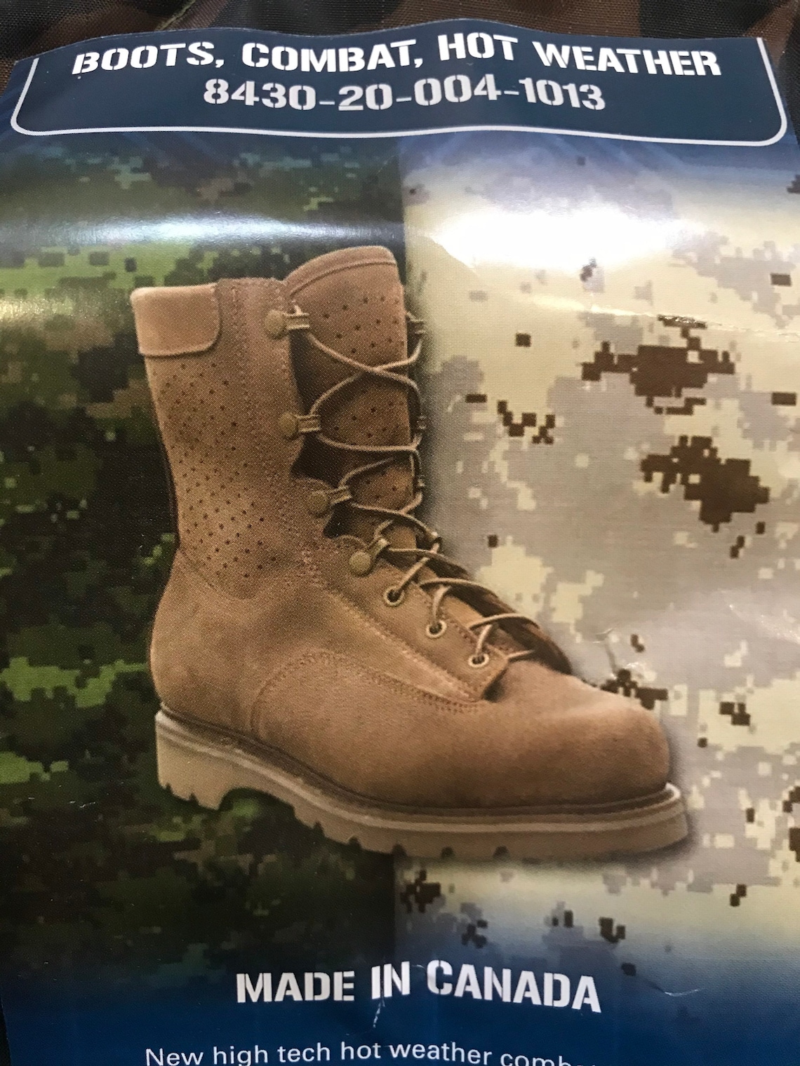 Canadian Armed Forces Hot weather combat boots | Etsy