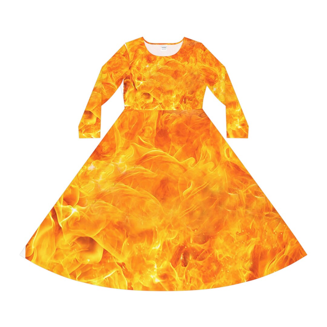 Women's Long Sleeve Refiner's Fire Worship Dance Dress - Etsy