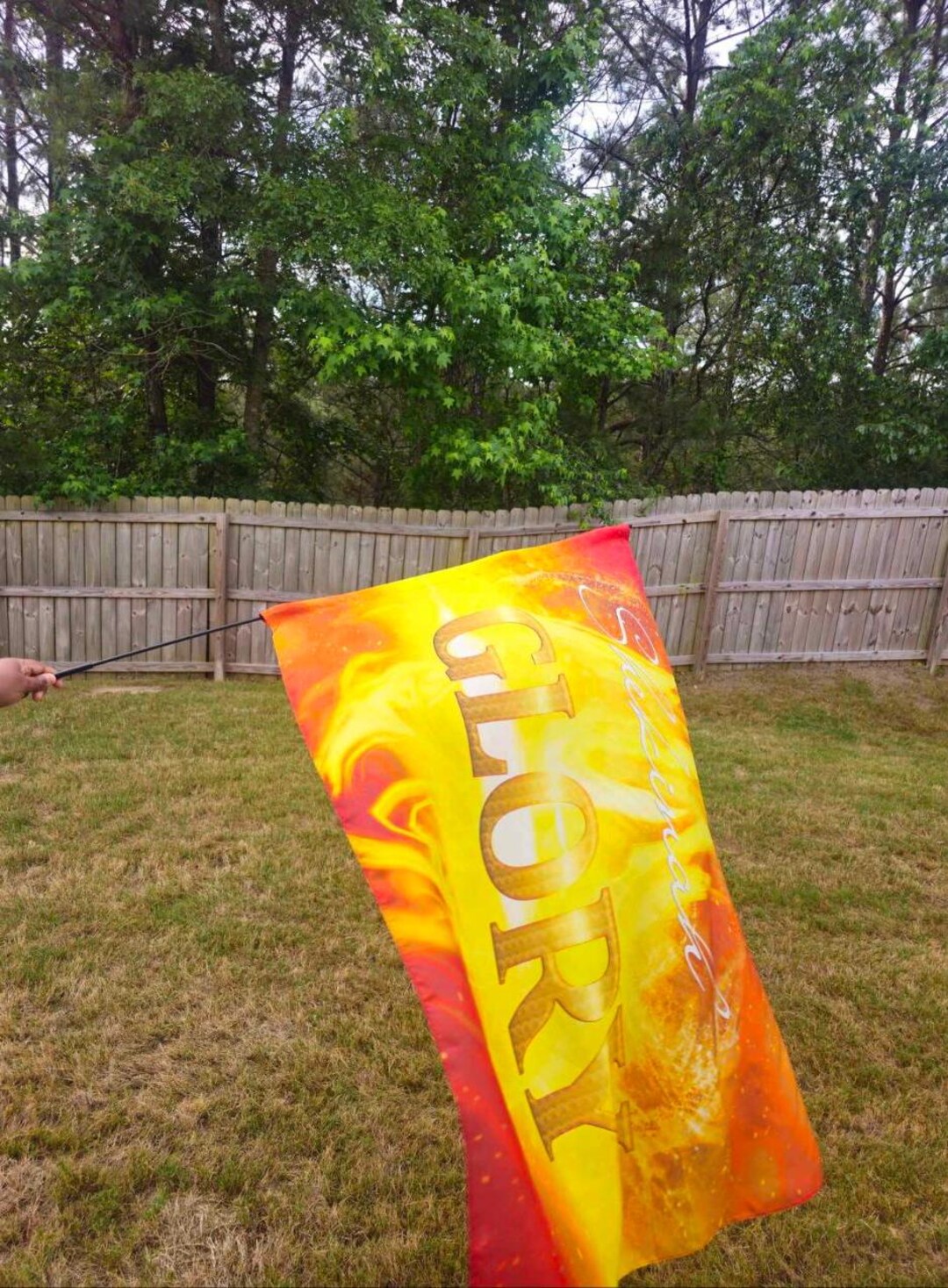 Shekinah Glory Flag, Worship Flag, Silk Flag, Fire Flag, Glory of God ...