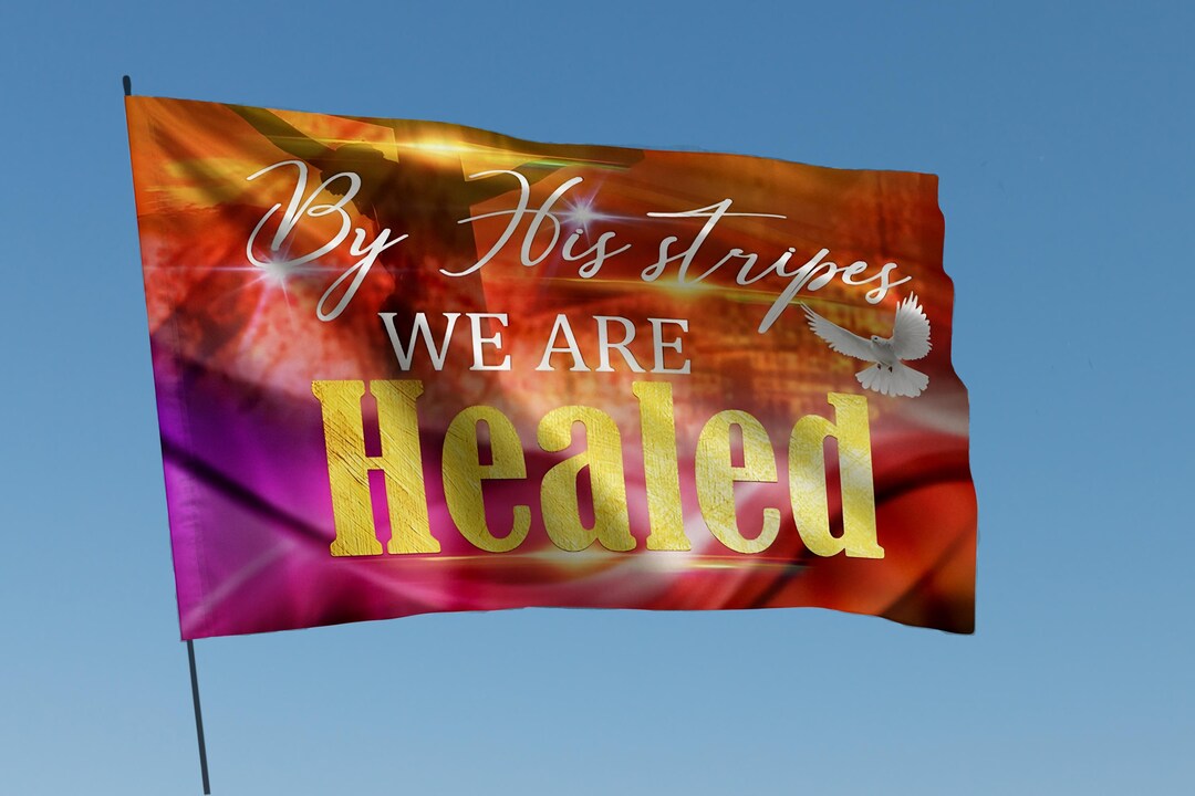 Healed Worship Flag | Christian Dance Banner | 28x44 Prophetic Praise ...