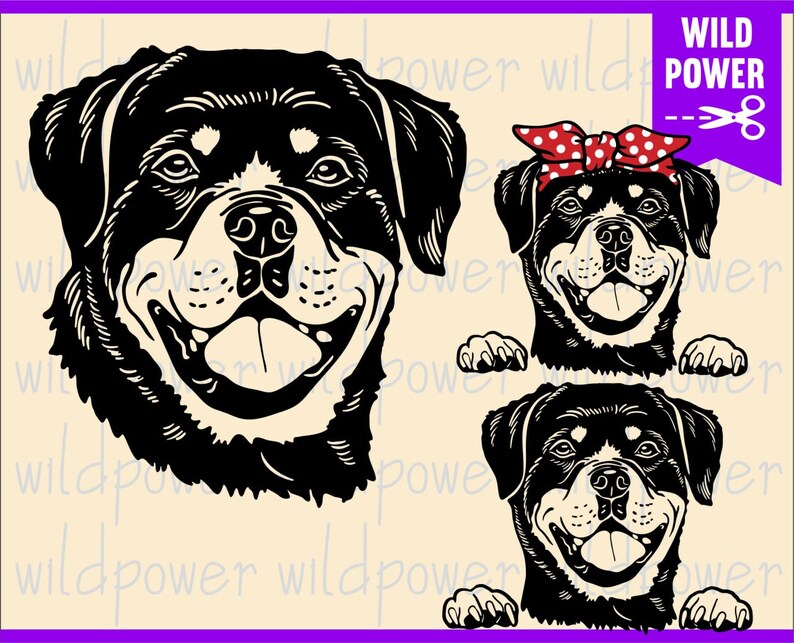 Rottweiler Svg Dog Svg Cricut Rott Vector Rottie Clipart - Etsy