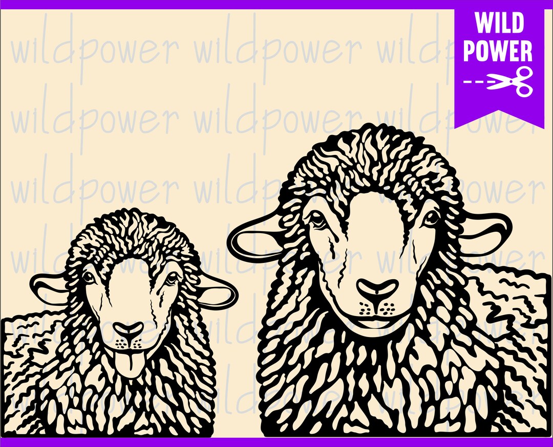 Sheep Svg Stencil Farm Animal Cricut Lamb Clipart Vectordxf - Etsy