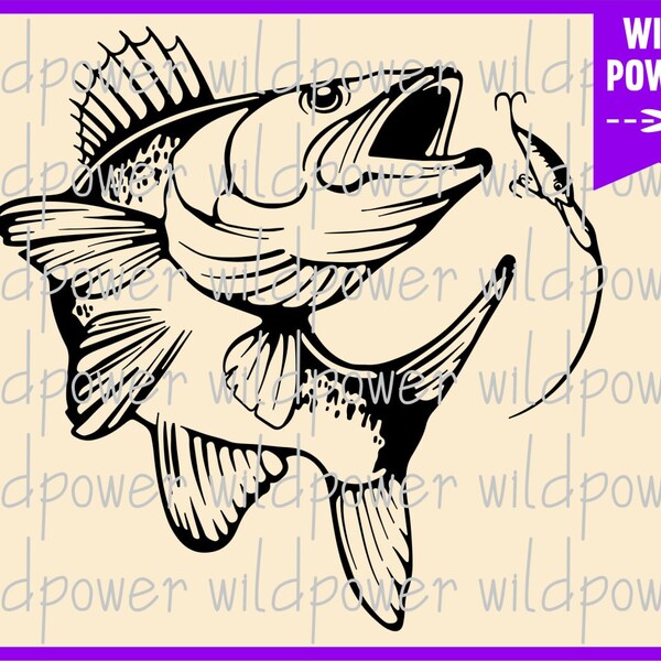 Walleye Dxf - Etsy Canada