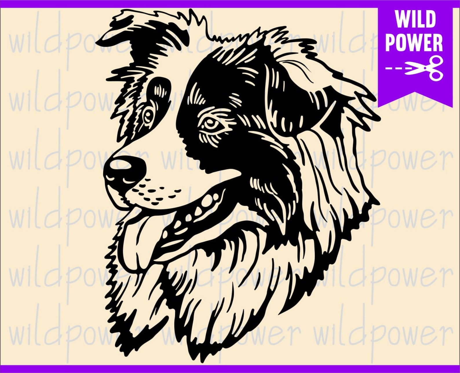 Australian shepherd svgMini Aussie face ClipartDog Svg files | Etsy