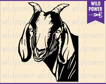 Goat Svg Filesgoat Farm Animal Svggoat Head Svg (Instant Download) - Etsy