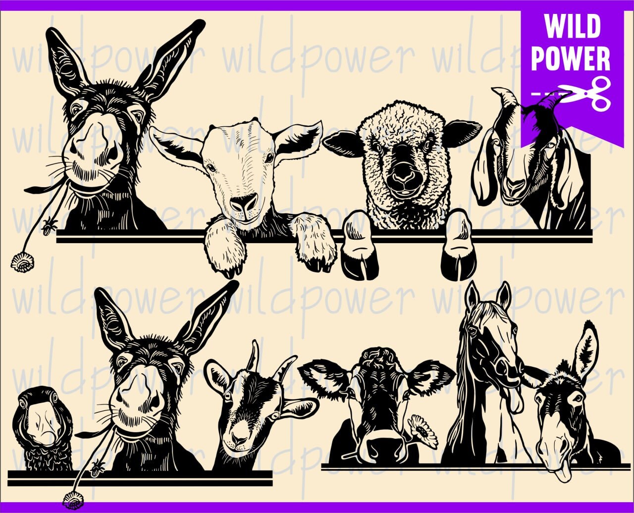 Imágenes prediseñadas de animales de granja,Animales de granja svg ...