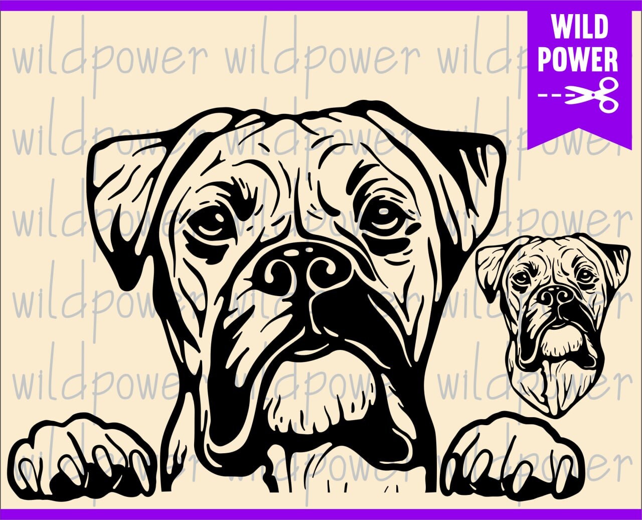 Cute Boxer Dog Svgboxer Dog Svgboxer Dog Shirtdog Svg - Etsy