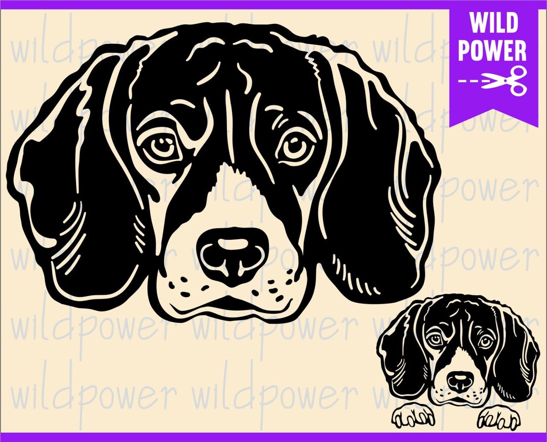 Beagle Svg,beagle Svg Files for Cricut,beagle Face Svg,beagle Vector ...