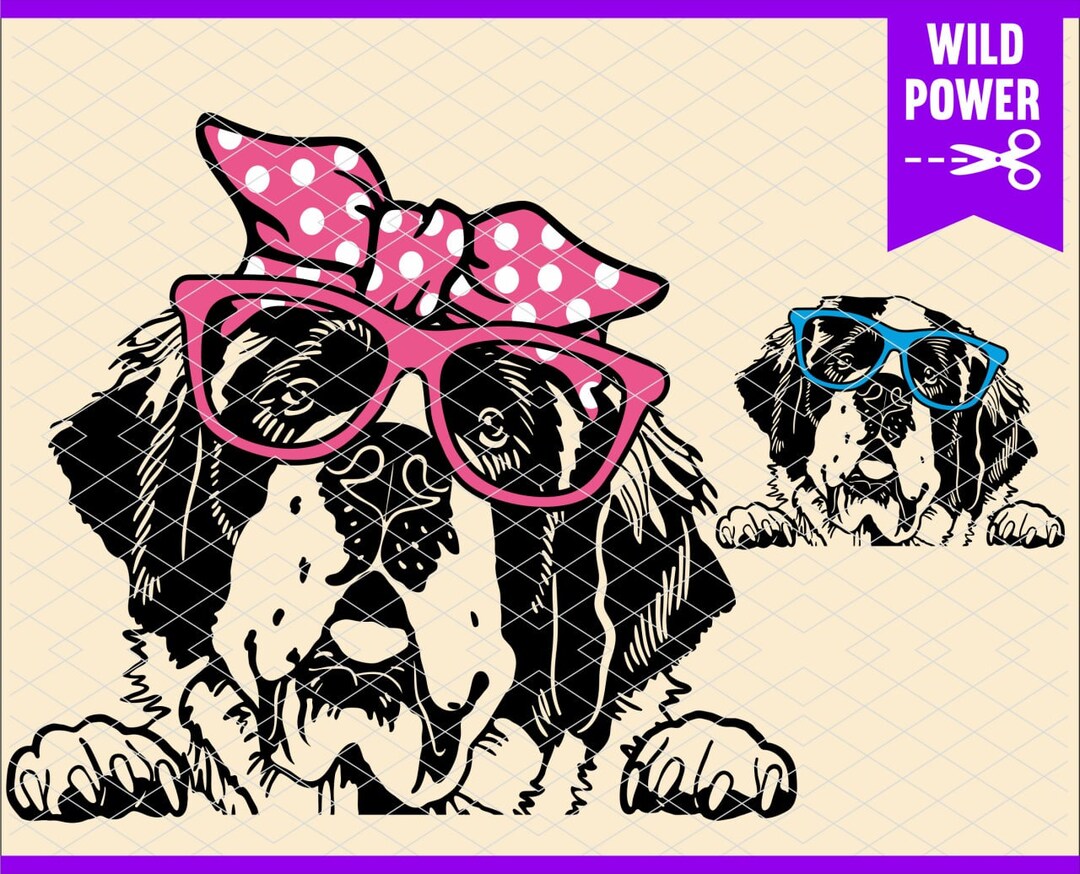 Saint Bernard Dog Svg,saint Bernard Face Svg,saint Bernard Dxf,saint ...