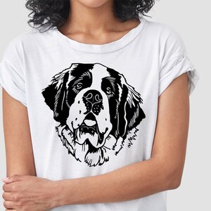 Saint Bernard Dog Svg,saint Bernard Face Svg,saint Bernard Dxf,saint ...