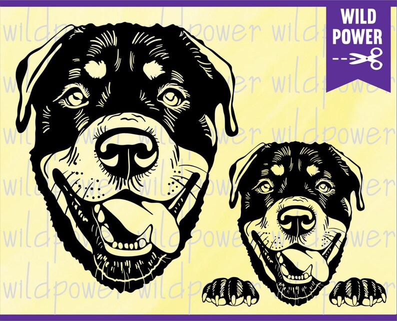 Rottweiler Svg Dog Svg Cricut Rott Vector Rottie Clipart - Etsy
