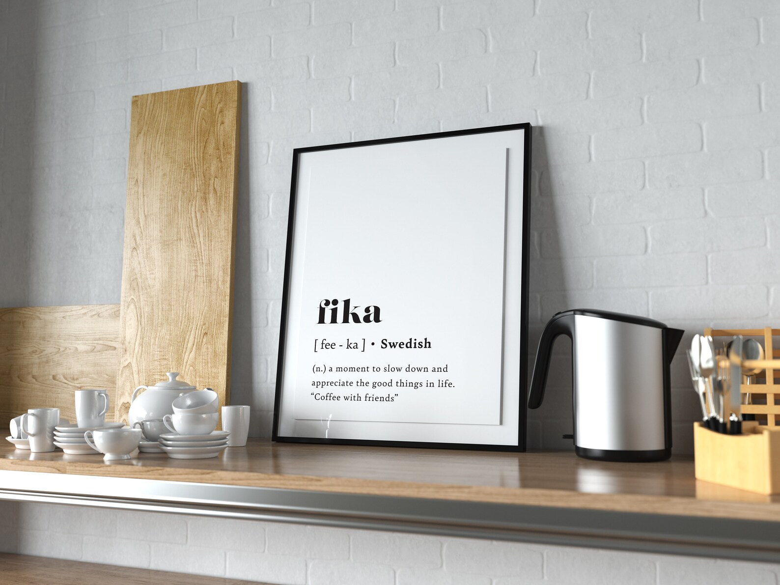 Fika Poster - Digital Download Swedish Saying Coffee Time Positive ...
