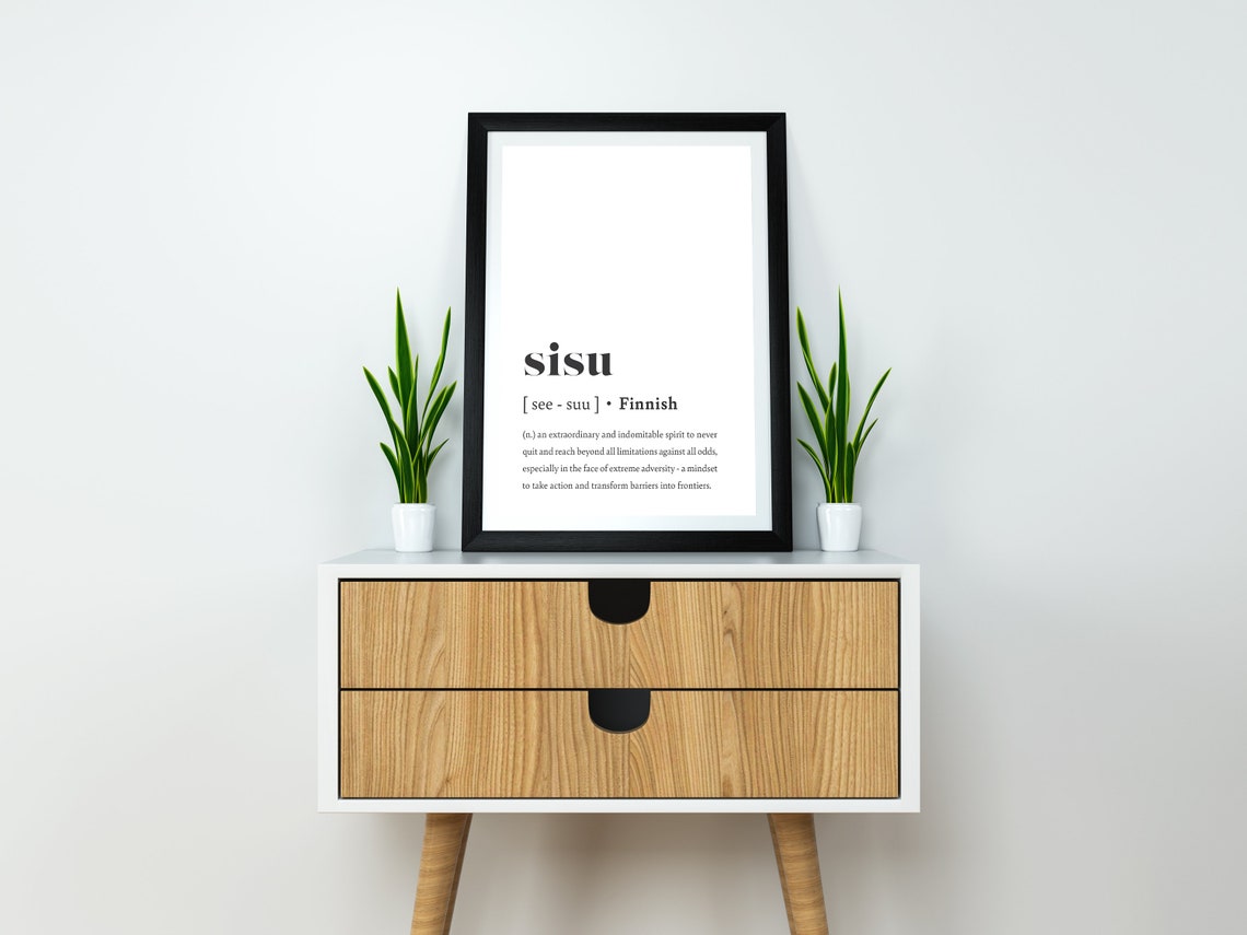 Sisu Finnish Saying Poster Digital Download Positive - Etsy