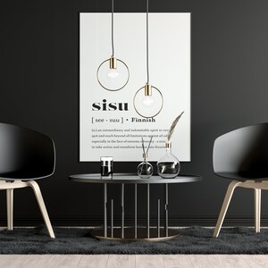 Sisu Finnish Saying Poster - Digital Download Positive Inspirational ...