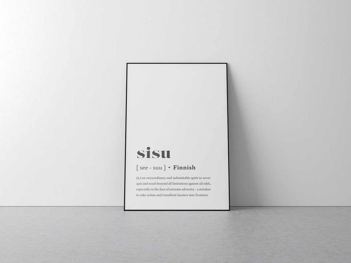 Sisu Finnish Saying Poster Digital Download Positive - Etsy