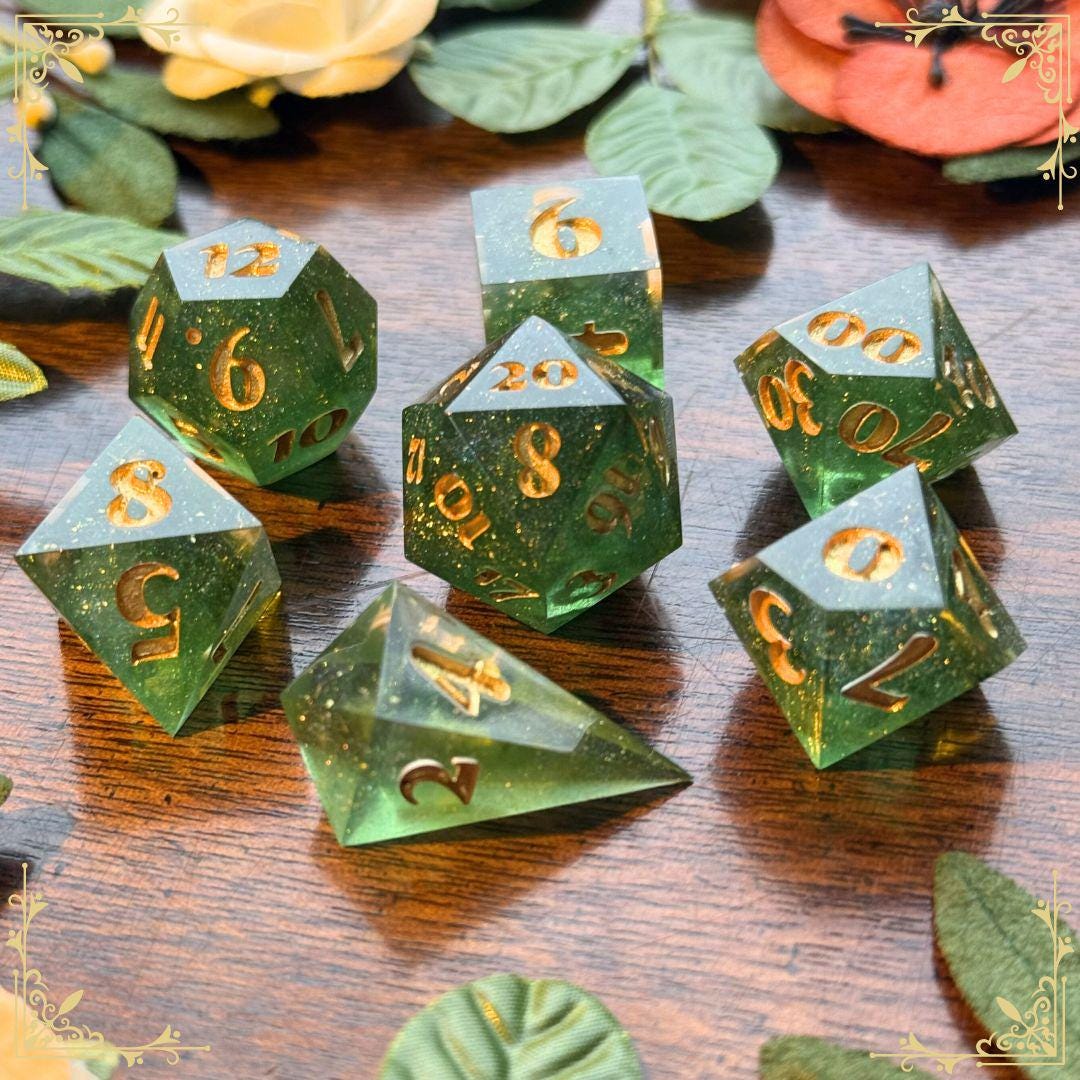 Shamrock Dice Set - Etsy