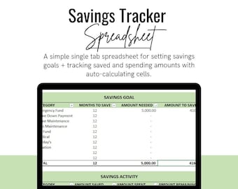 52 Week Savings Challenge Tracker Savings Goal Tracker Excel ...