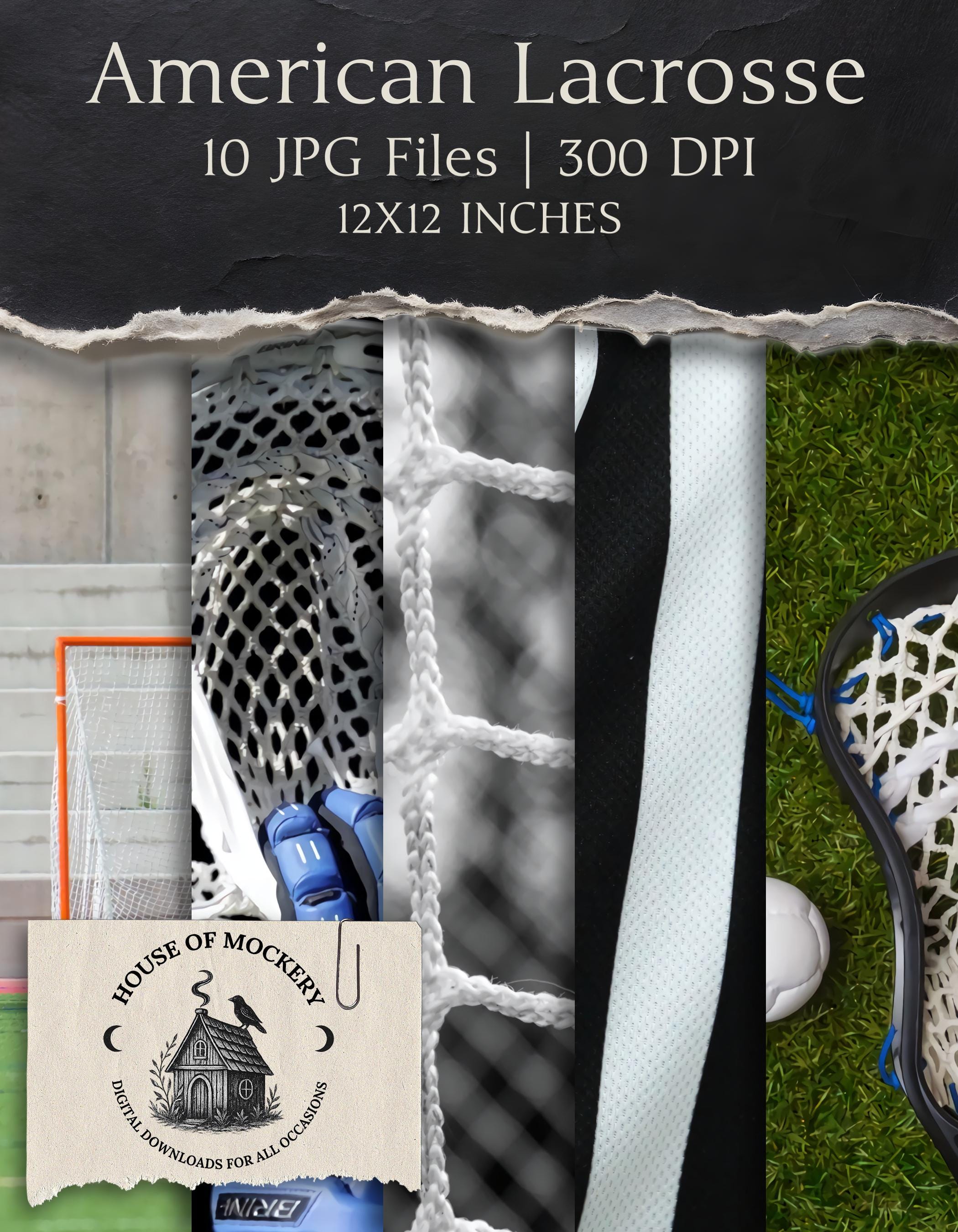 American Lacrosse Digital Paper Kit 12x12 Inch, 10 Digital INSTANT ...