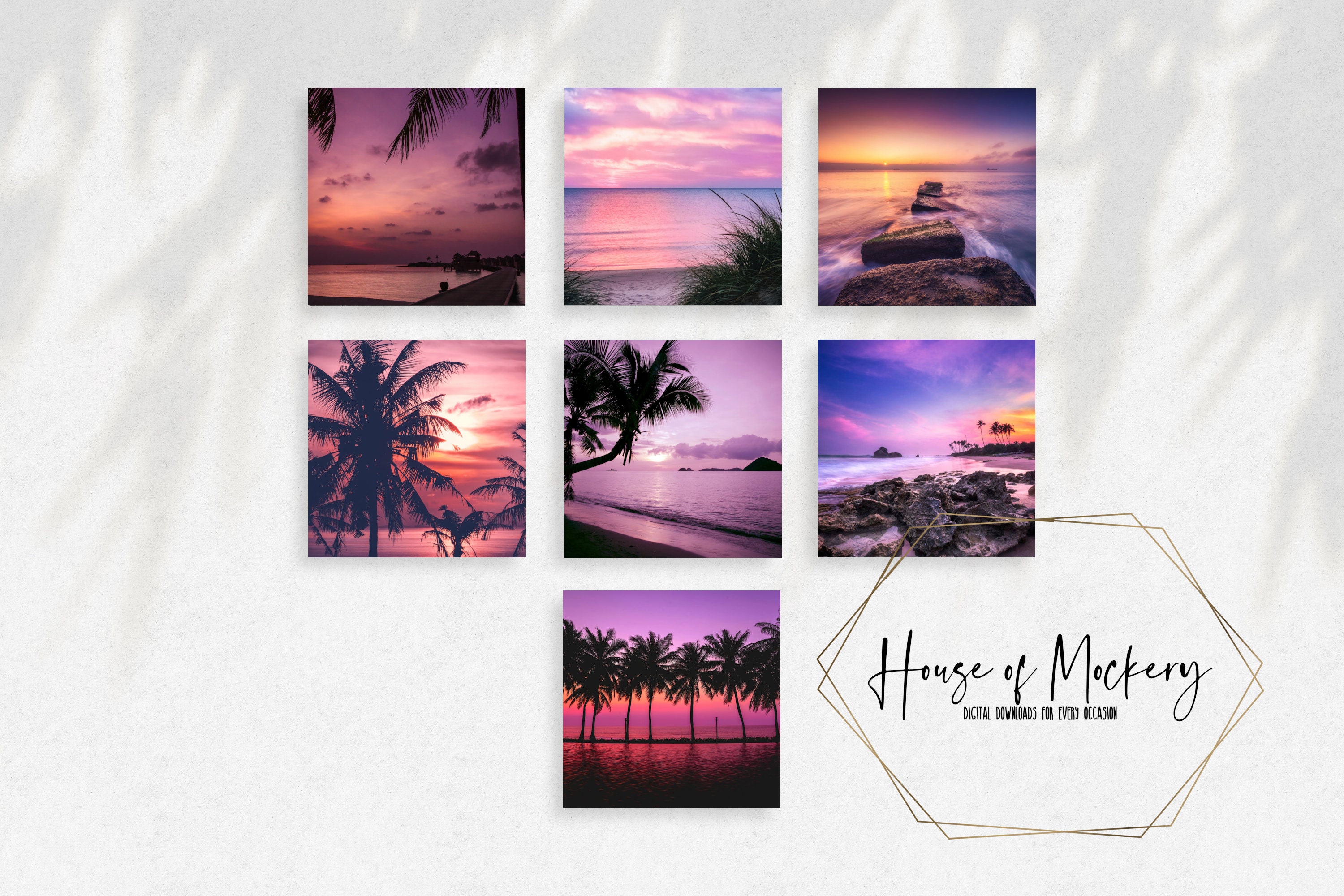 Sunset Beach Digital Scrapbook Paper Kit/12x12 14 Digital - Etsy