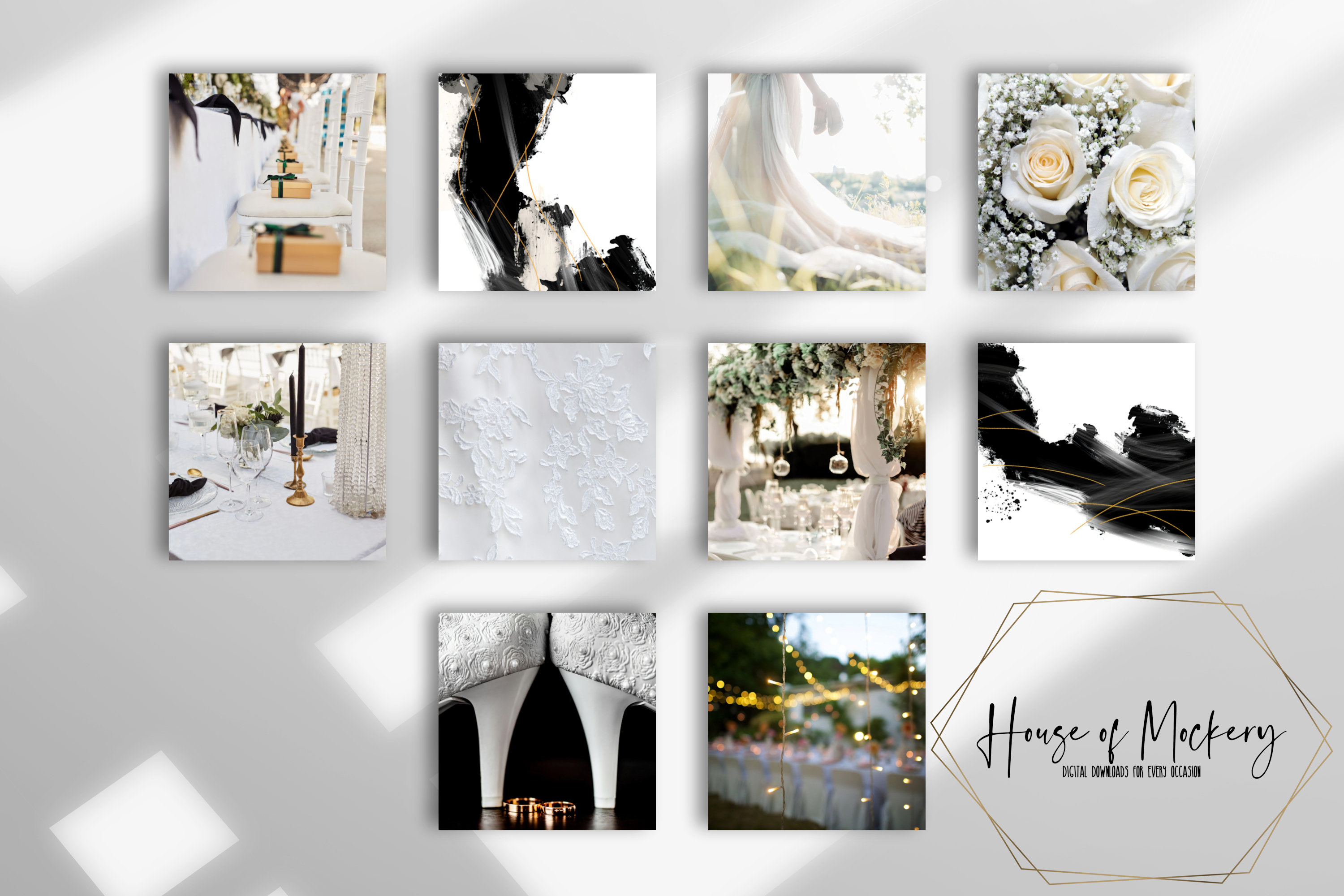 Elegant Wedding Digital Scrapbook Paper Kit 12x12 Inch 10 - Etsy