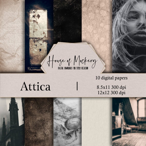 Attica Digital Scrapbook Paper Kit 8.5x11 and 12x12 10 - Etsy