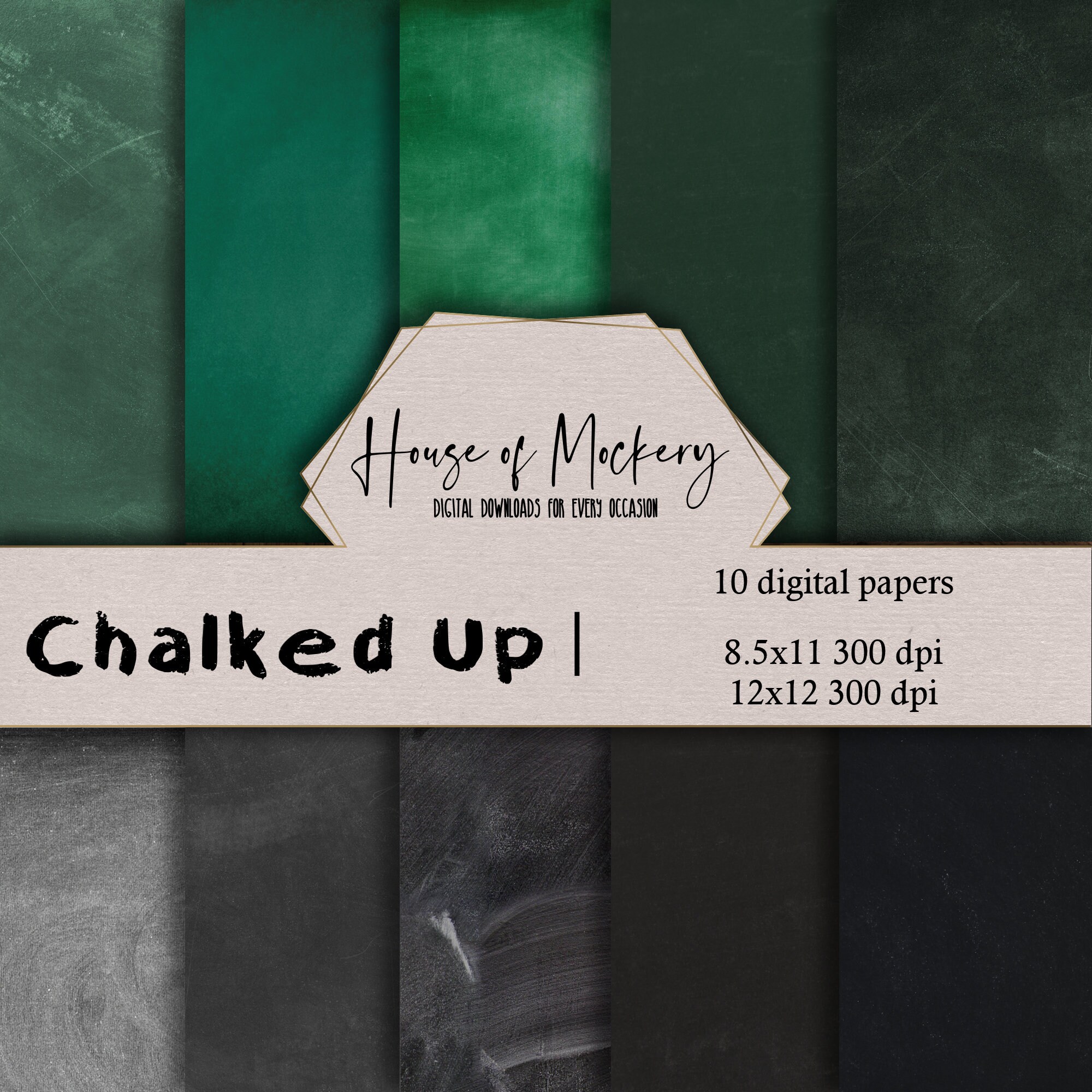 Chalked up Digital Scrapbook Paper Kit 8.5x11 and 12x12 10 - Etsy