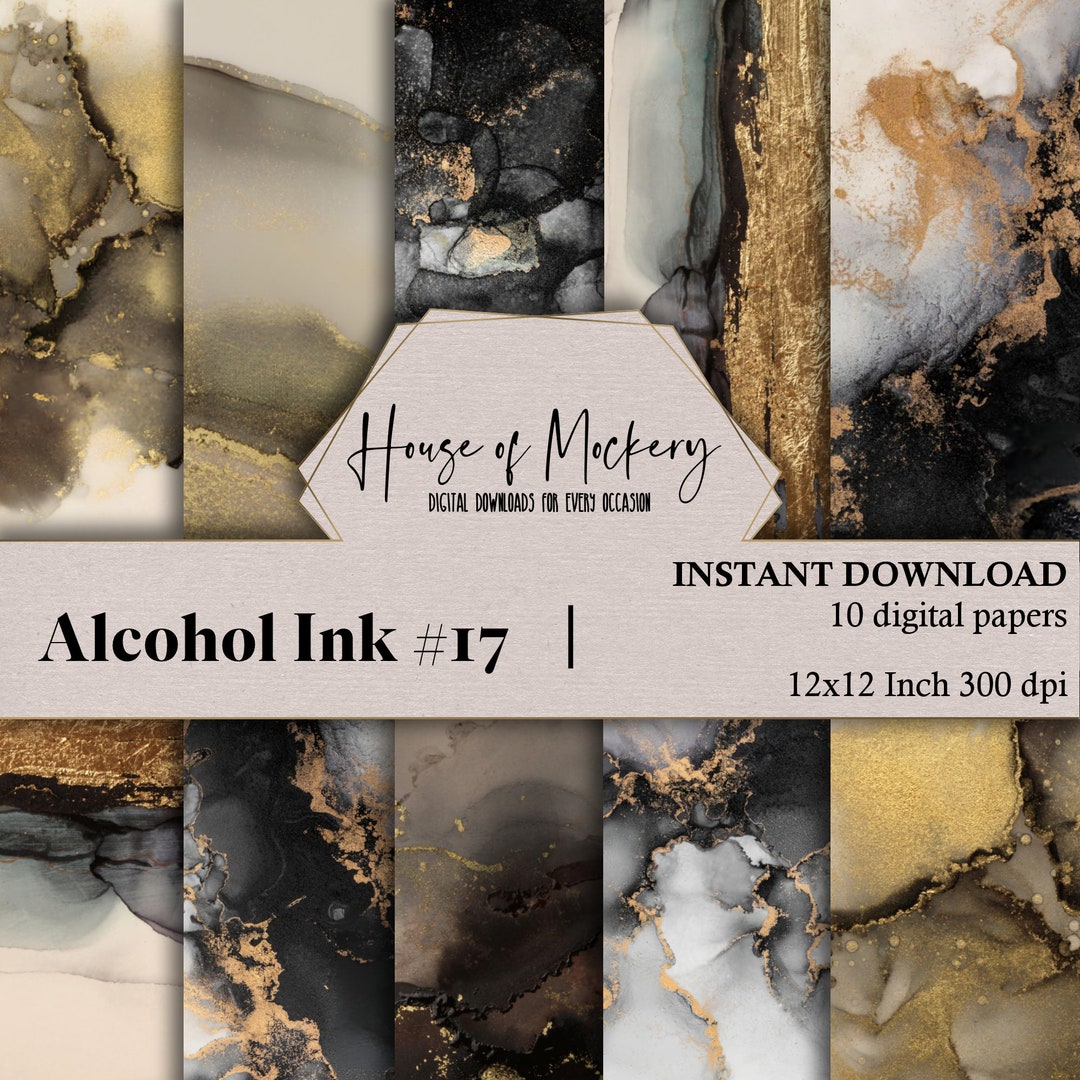 Alcohol Ink Series Digital Paper Kit 12x12 Inch, 10-digital INSTANT ...