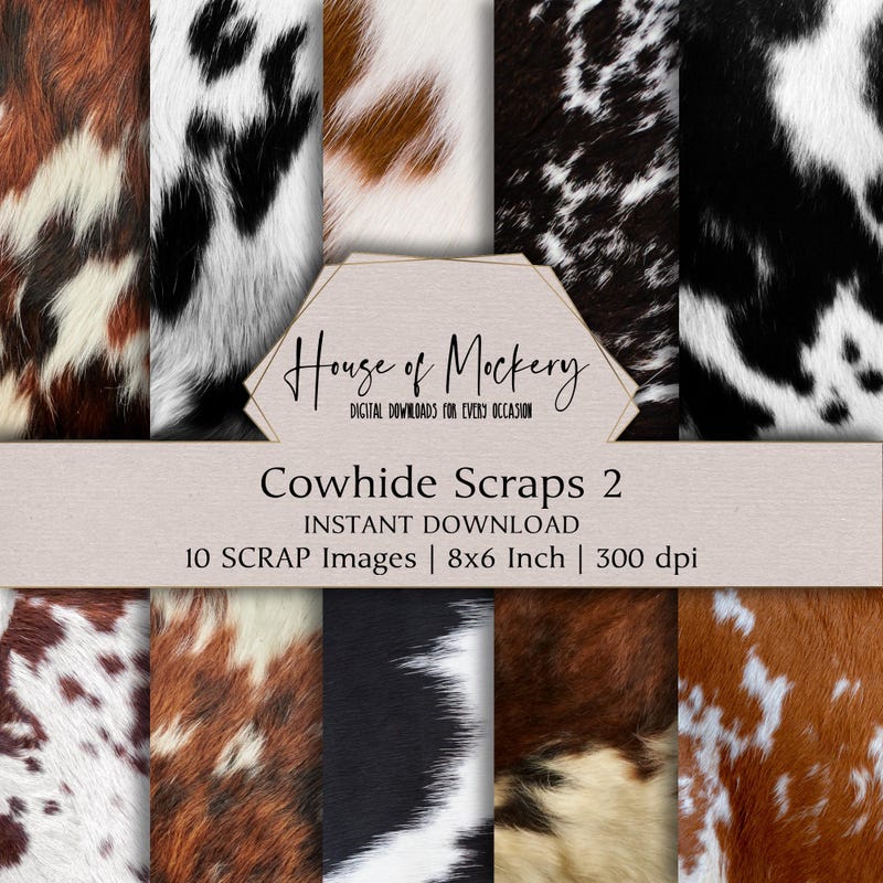 Cowhide Print Journal - Etsy