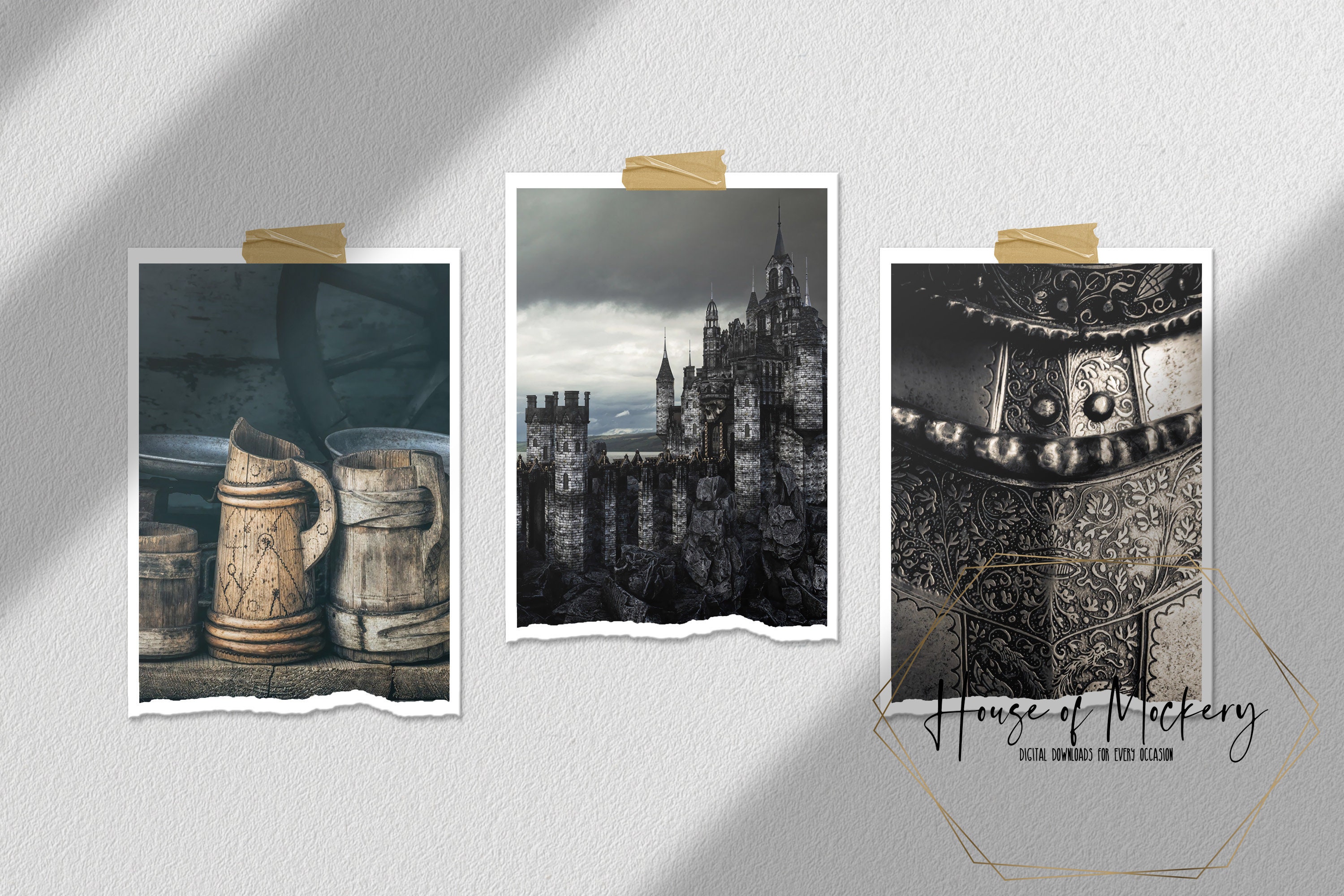 Medieval Times Digital Scrapbook Paper Kit 8.5x11 and 12x12 - Etsy