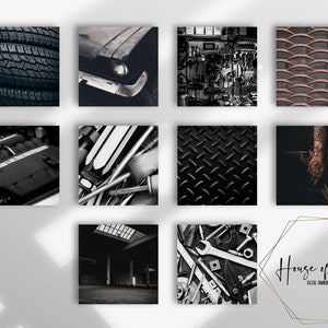 The Mechanic Digital Scrapbook Paper Kit 8.5x11 and 12x12, 10 Digital ...